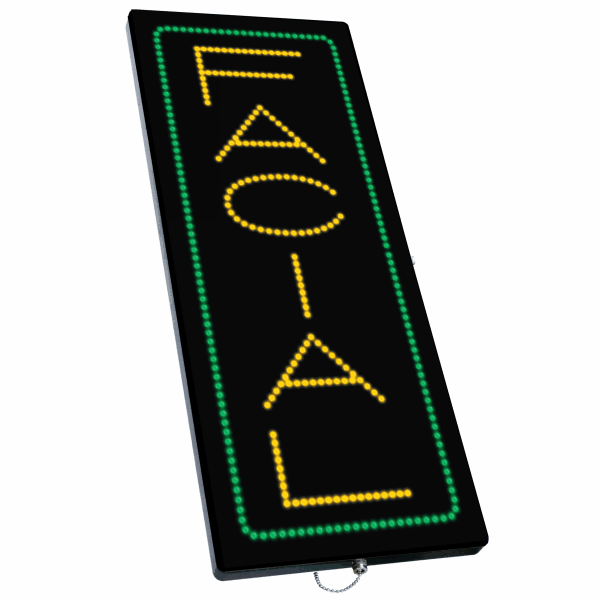 Berkeley Beauty Company Inc 2 In 1 Led Sign Ll Facial Led Sign Size